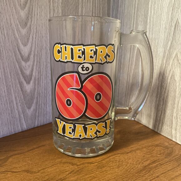 Unbranded | Dining | Cheers To 6 Years Clear Glass 4 Oz Beer Soda Mug ...